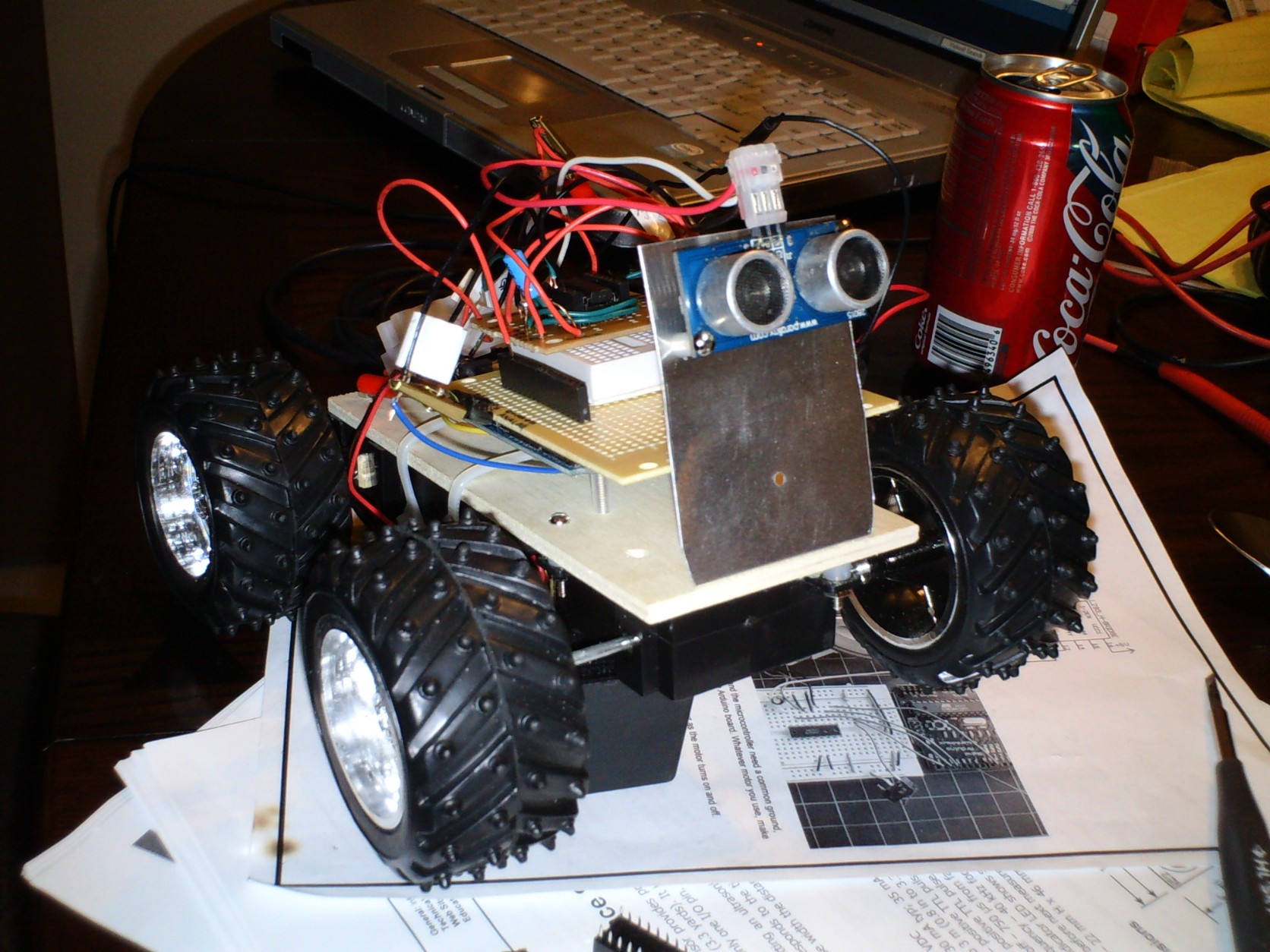 Arduino Controlled Robot With Ping Robotshop Community