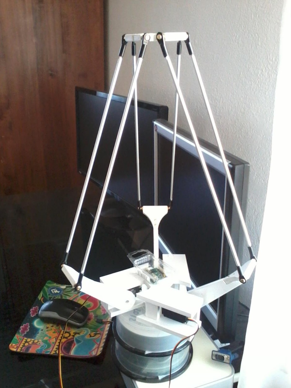 My first Delta Robot with hobby ser | RobotShop Community
